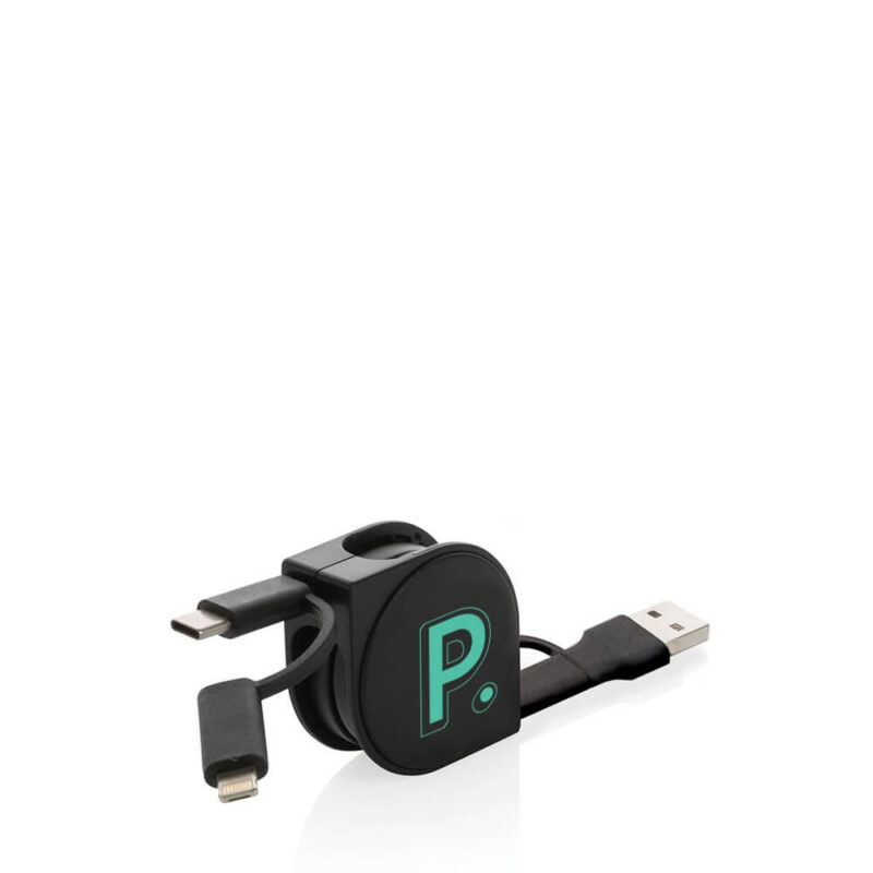 Recycled Plastic 6 in 1 Retractable Cable | Eco Tech | Project Merchandise